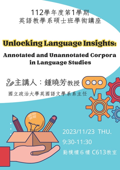 1121123「Unlocking Language Insights Annotated and Unannotated Corpora ...